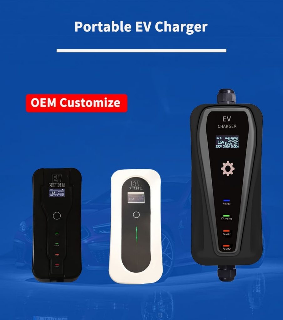 Portable EV Charger 3.6kw/7kw/11kw – Aegen EV Charger station